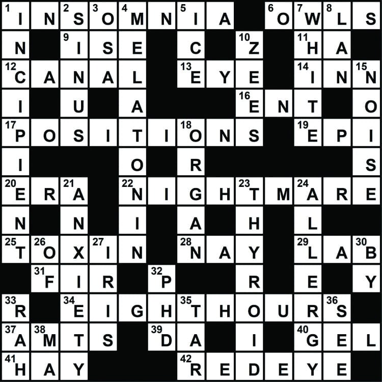 Sleepyhead Maybe Crossword Clue Sleepyhead Maybe Crossword Clue