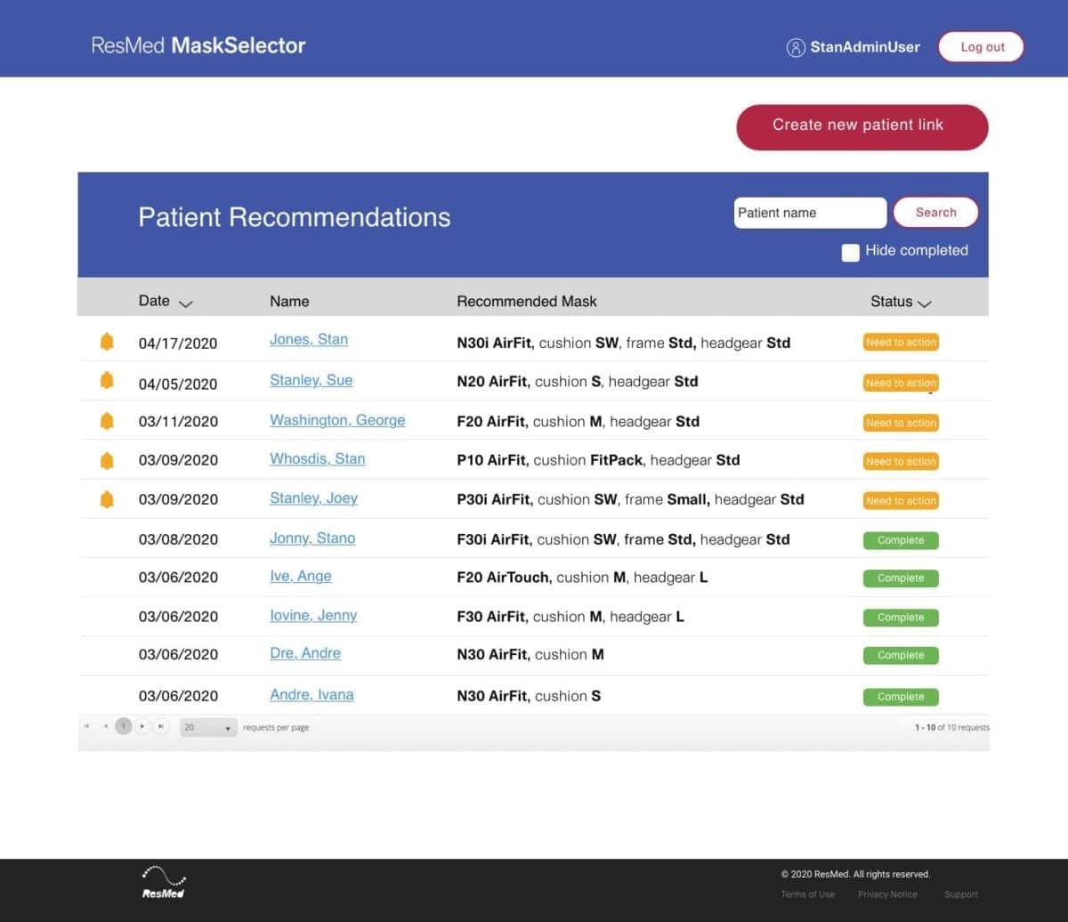ResMed Debuts MaskSelector for Remote CPAP Mask Fittings | Sleep Review